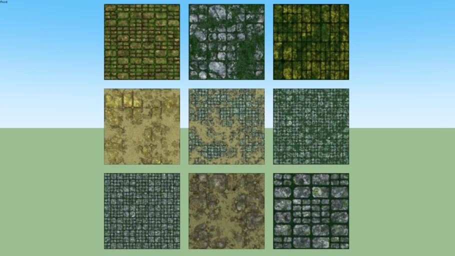 Ruins Ground Textures Pack | 3D Warehouse