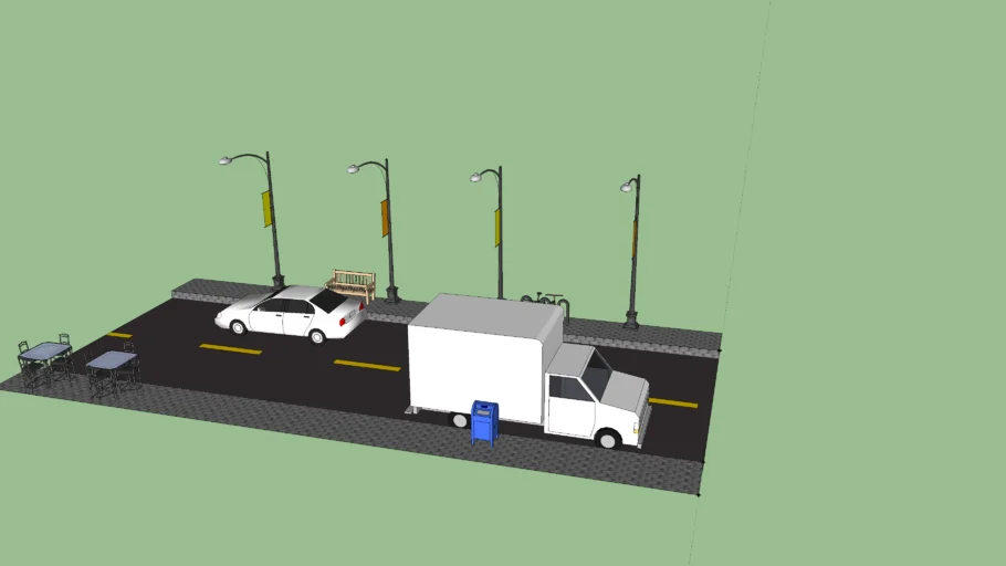 Street - a simple street | 3D Warehouse