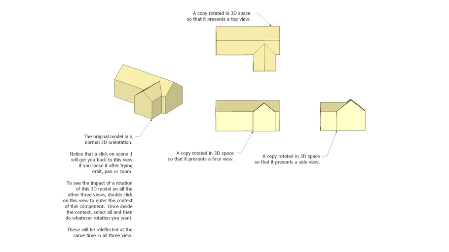 Simultaneous view of the same model | 3D Warehouse