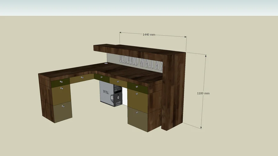 reception table | 3D Warehouse