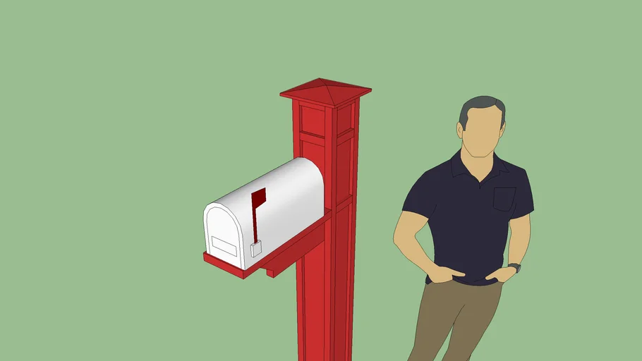 Mail Box Post | 3D Warehouse