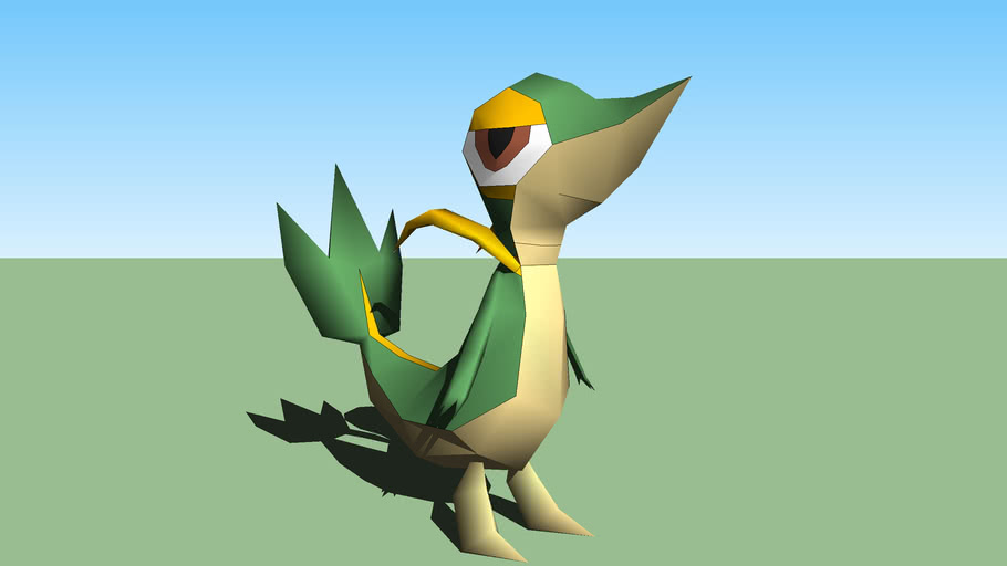 low poly 3D snivy | 3D Warehouse