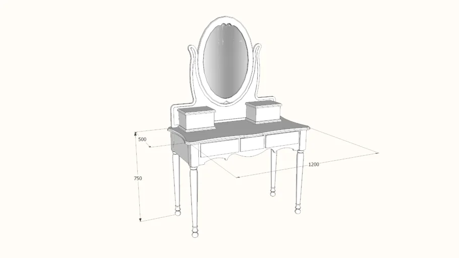 dressing table | 3D Warehouse