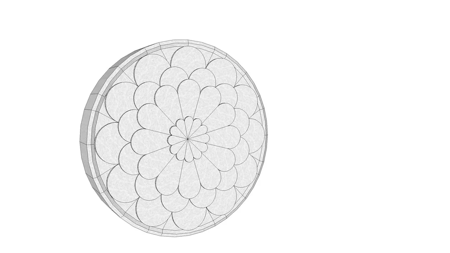 gülbezek, rosette, ottoman pattern | 3D Warehouse