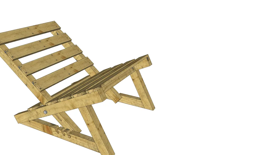 Pallet Low Adjustable Backrest Chair | 3D Warehouse