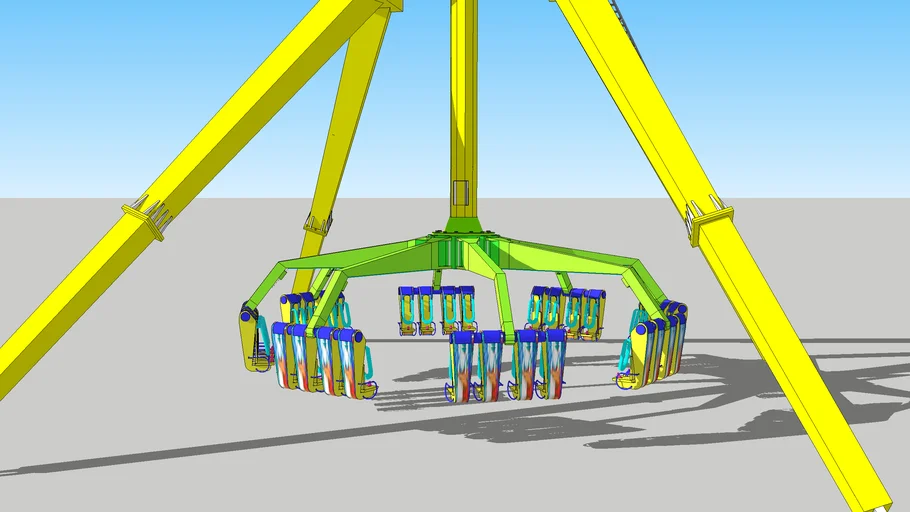 KMG Ride Spinner fun fair | 3D Warehouse