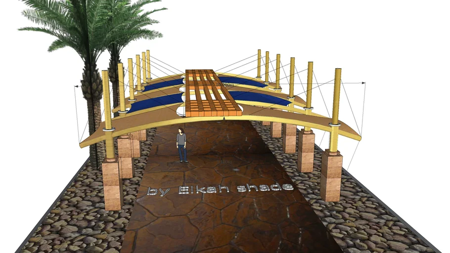 HDPE shade structure | 3D Warehouse