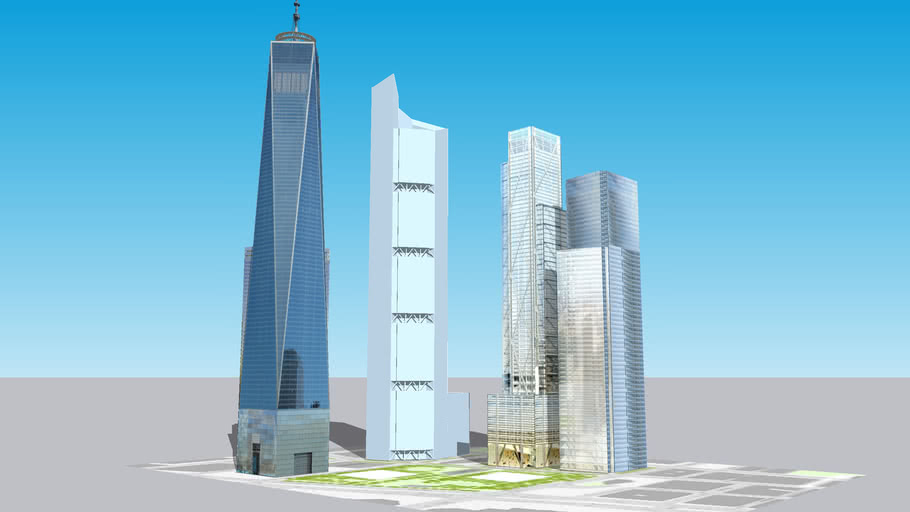 2 WTC design 4 (simple concept study model) | 3D Warehouse