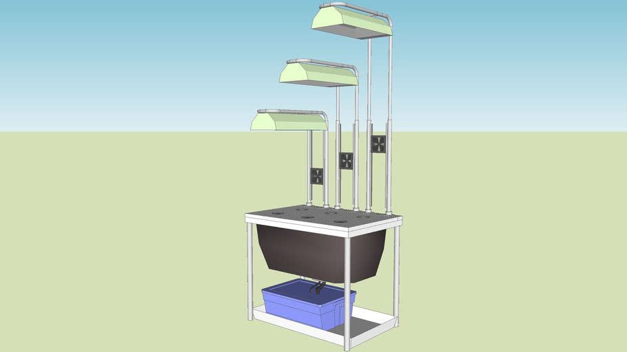 Aeroponic System Concept | 3D Warehouse