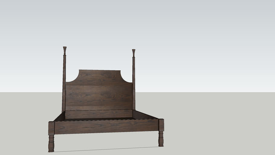 Rejuvenation Colestin Bed low footboard | 3D Warehouse