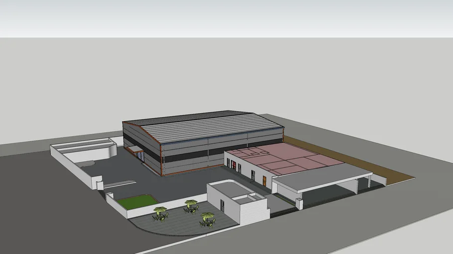 PEB STEEL STRUCTURE HOTEL 3D MODEL | 3D Warehouse