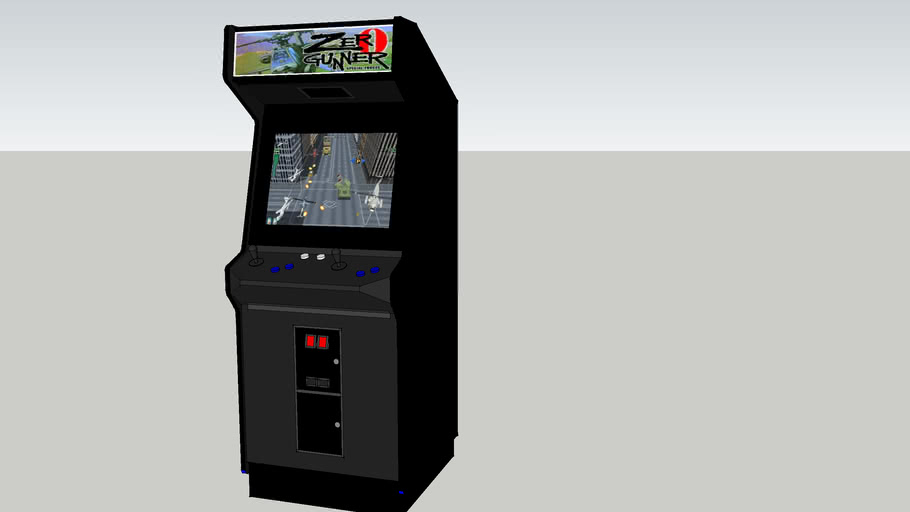 Zero Gunner arcade game | 3D Warehouse