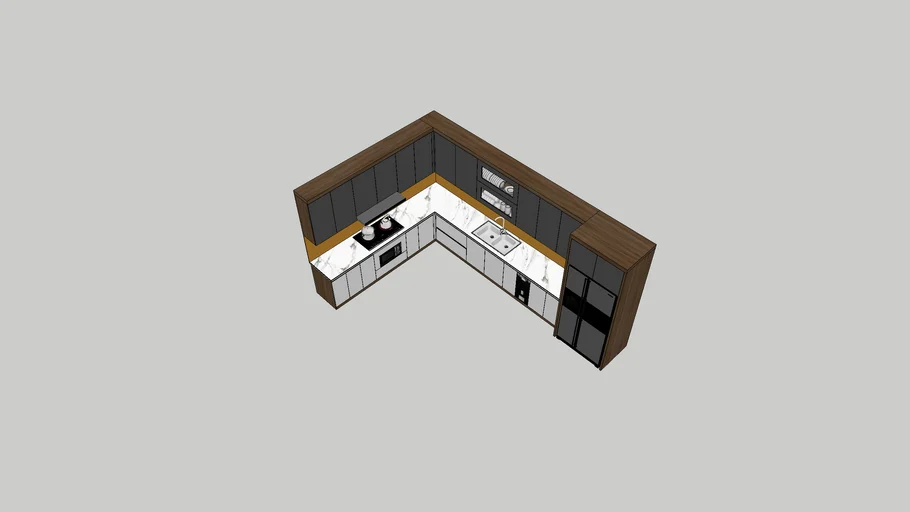 Tủ bếp DƯƠNG EC | 3D Warehouse