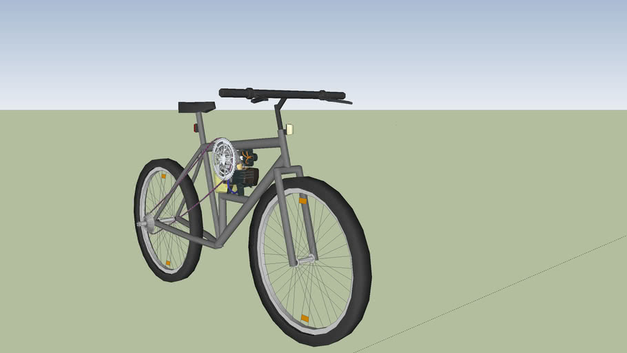 bike with 2 stroke engine. | 3D Warehouse