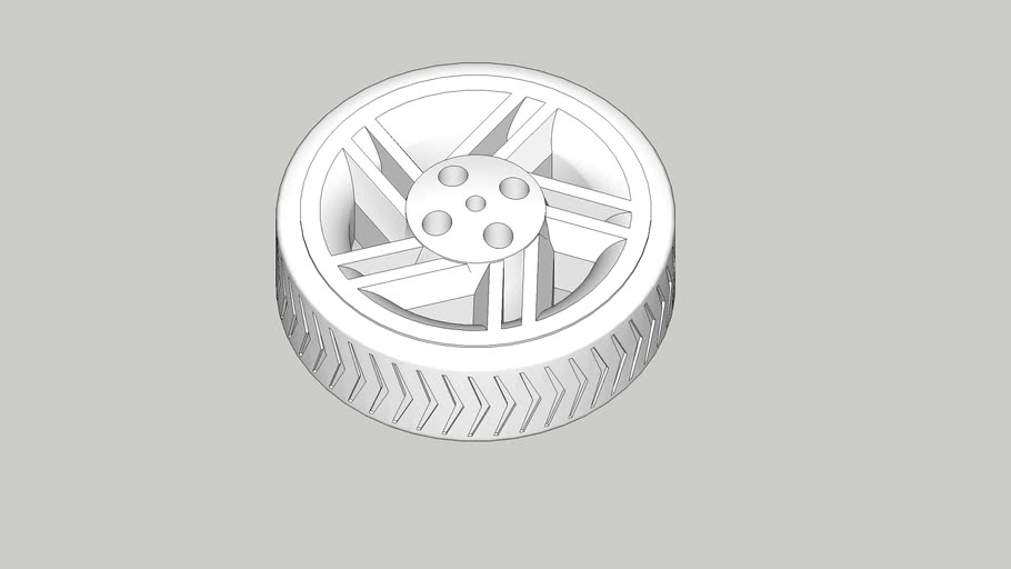 A simple car Wheel 3D print ready | 3D Warehouse
