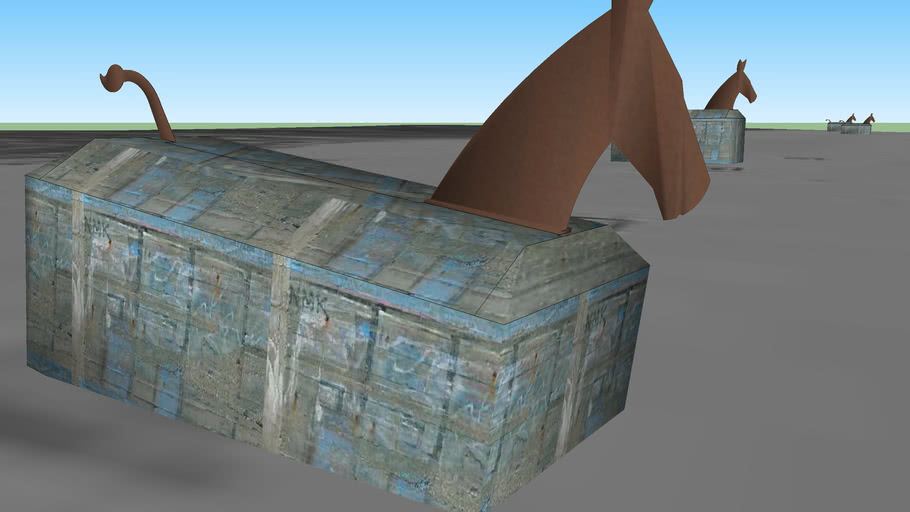 WW2 defense structures dressed up as Mules | 3D Warehouse