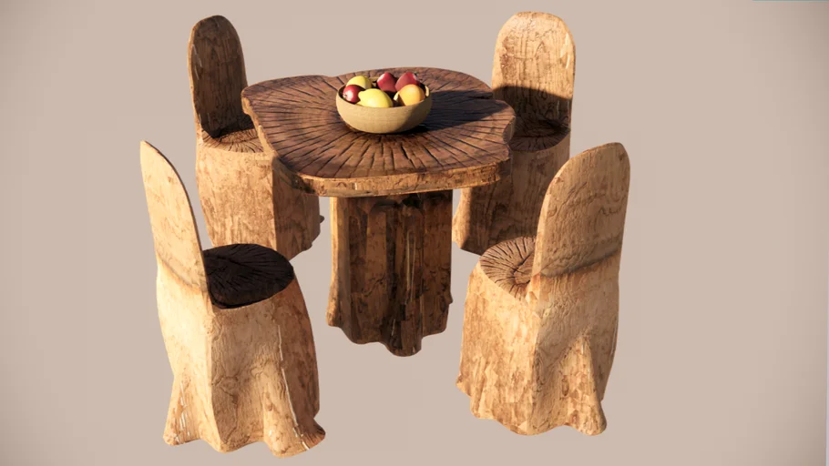 Rustic Dining Room | 3D Warehouse