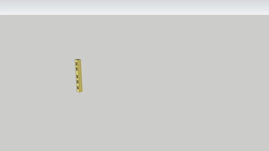 Basic Wooden Fence Post | 3D Warehouse