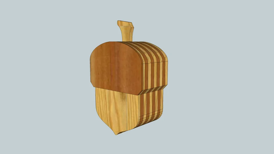 wooden acorn box | 3D Warehouse