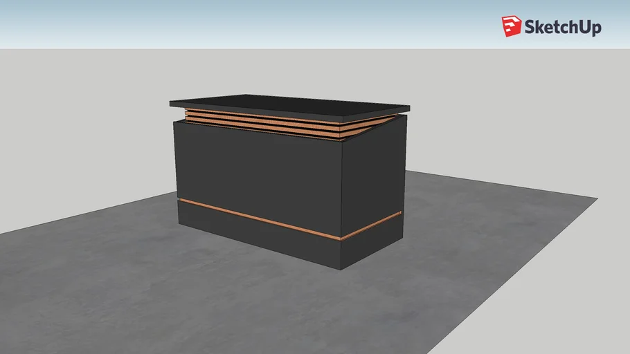 Modern desk | 3D Warehouse