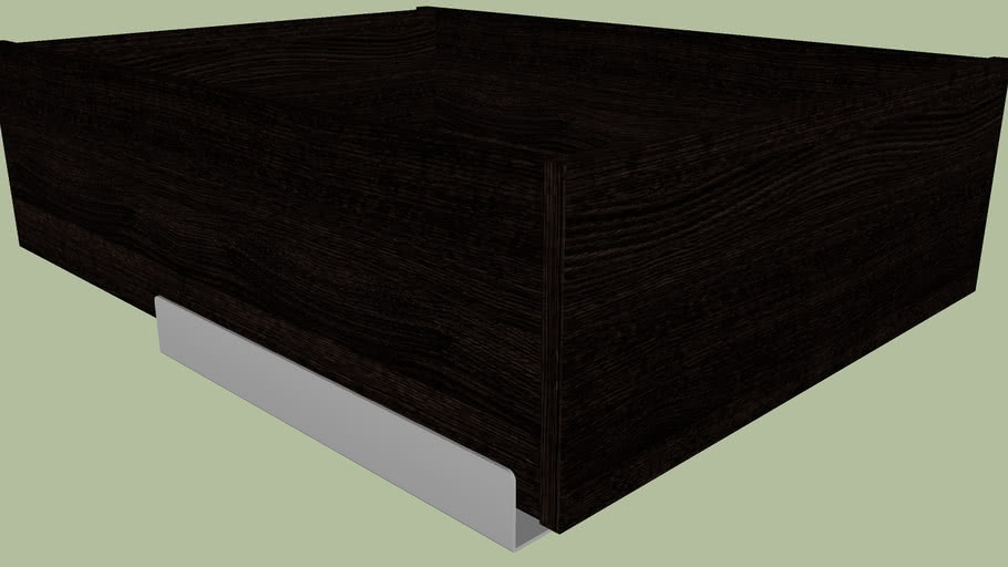 KOMPLEMENT drawer 43x57.4x16 cm in black brown | 3D Warehouse