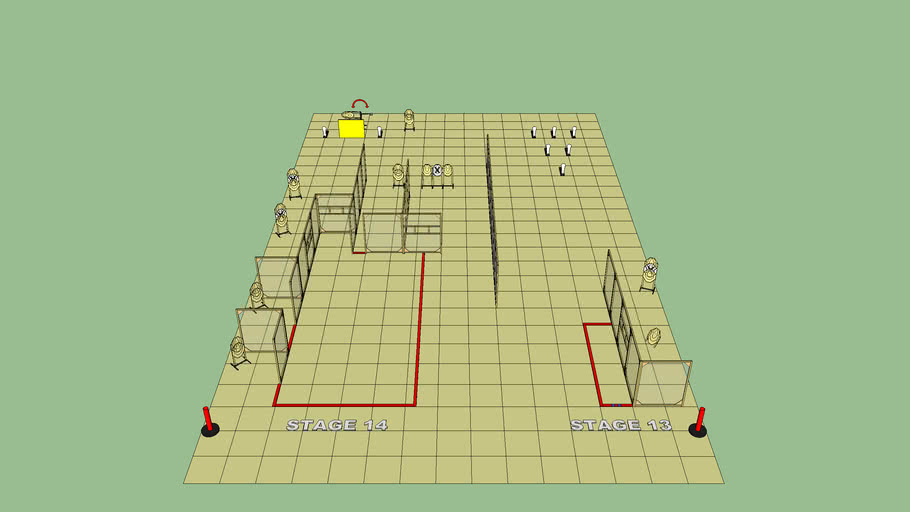 IPSC Pomorze Open 2018 - Stages 13 & 14 | 3D Warehouse