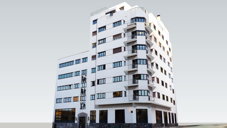 Servicios Centrales del SESPA (Antigua Caja de Previsión Social), Oviedo | 3D Warehouse