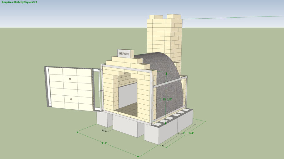 Ceramic Kiln for gas or wood | 3D Warehouse