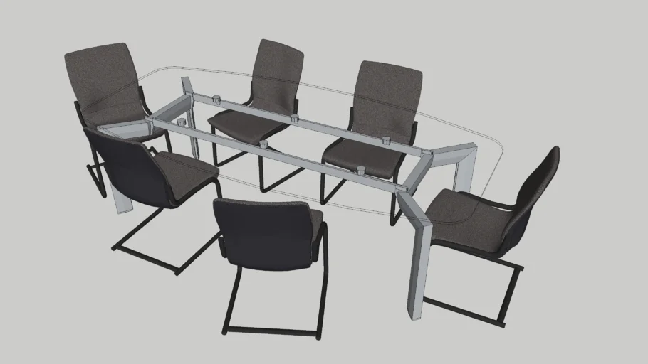 Meeting Table-01 (Vray ready) | 3D Warehouse