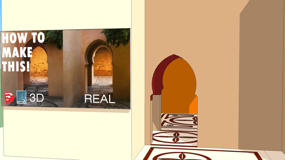 Moroccan Arch - Tutorial available | 3D Warehouse