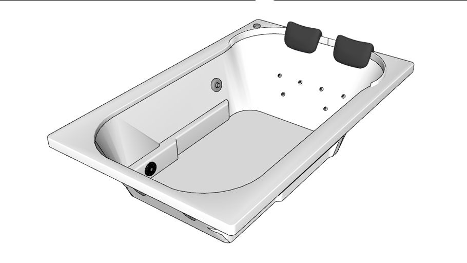 BANHEIRA DUPLA TULIPA AQUALAX | 3D Warehouse