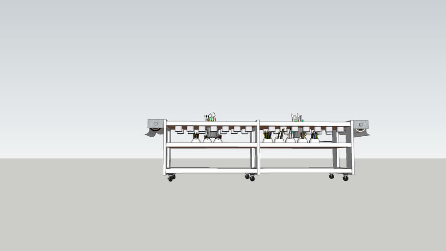 kids paint table | 3D Warehouse