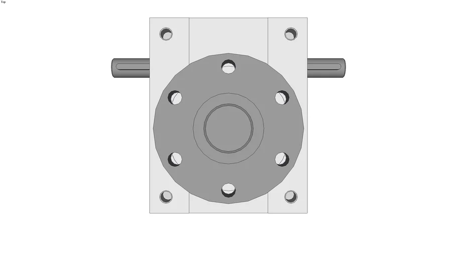 screw jack rotating version trapezoidal spindle | 3D Warehouse