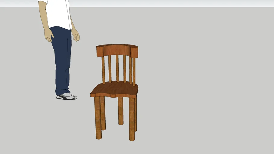 Simple Wooden Chair | 3D Warehouse