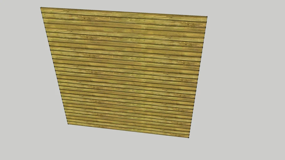 Commercial Slatted Wall Panel | 3D Warehouse
