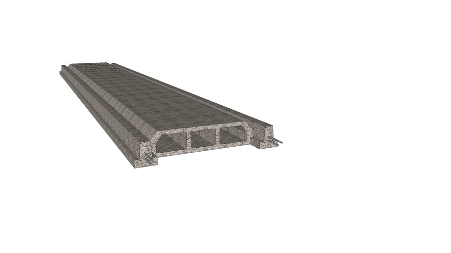 Hourdis béton de 200 x 120 x 530 avec poutrelles en béton précontraint ...