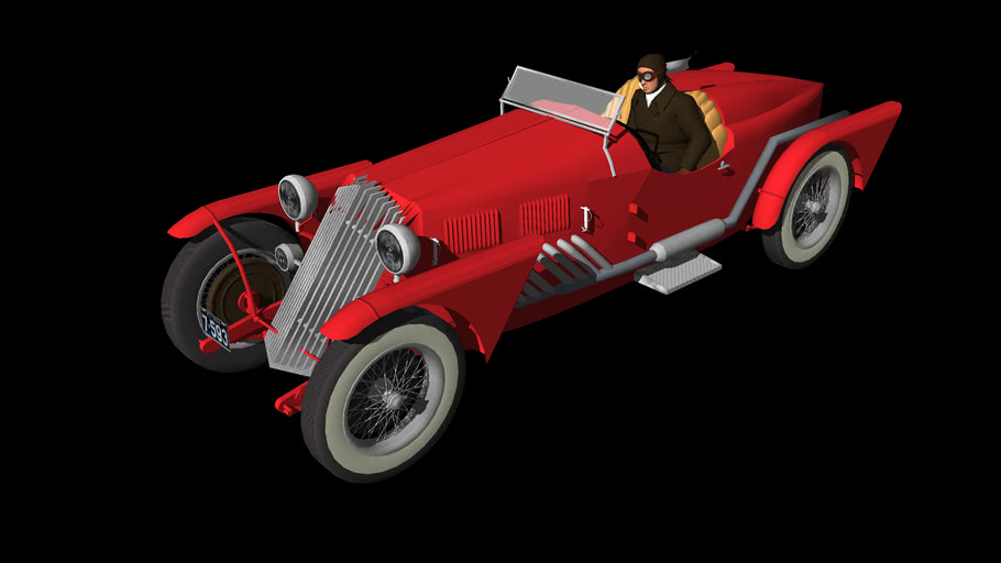 RETRO+CLASIC+CONVERTIBLE+VINTAGE+CAR | 3D Warehouse