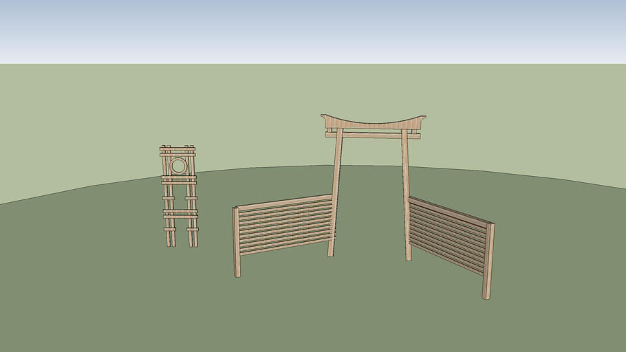 Japanese Tori Gate | 3D Warehouse