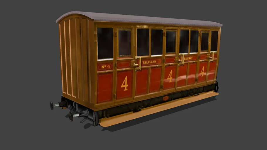 'Eco Rail.. N/Gauge'... 'TALYLLYN' 4th Class ..'Old Steam Days'.. | 3D ...