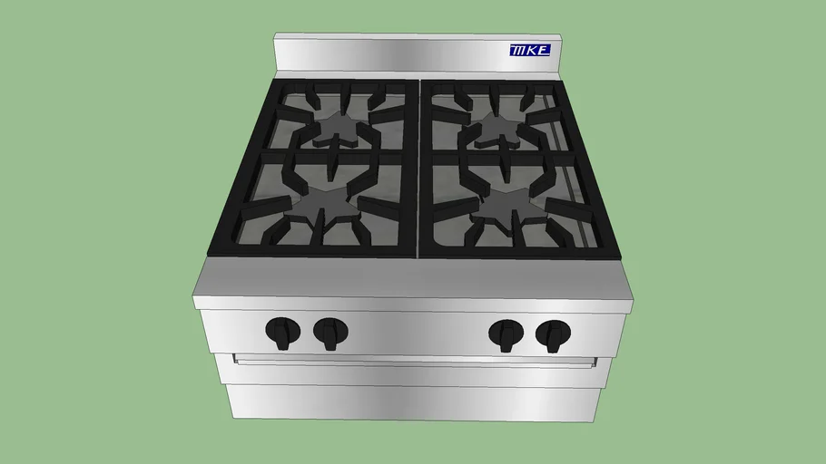 MKE 4 Burner hotplate | 3D Warehouse