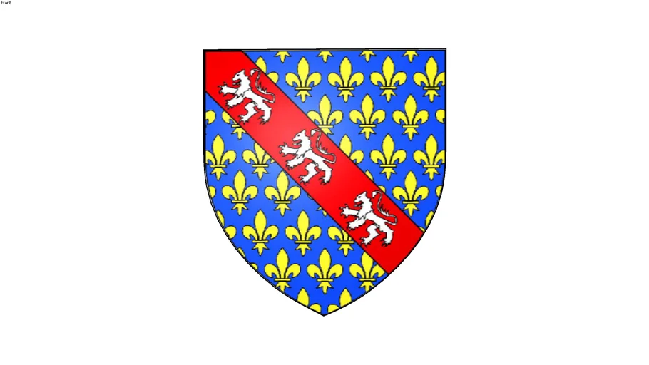 blason du département de la Creuse (23) | 3D Warehouse