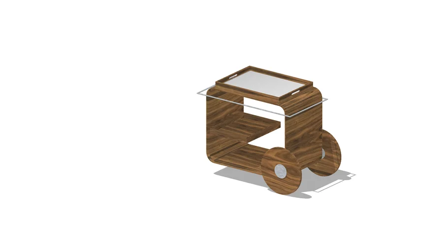 ALVAR BAR CART | 3D Warehouse