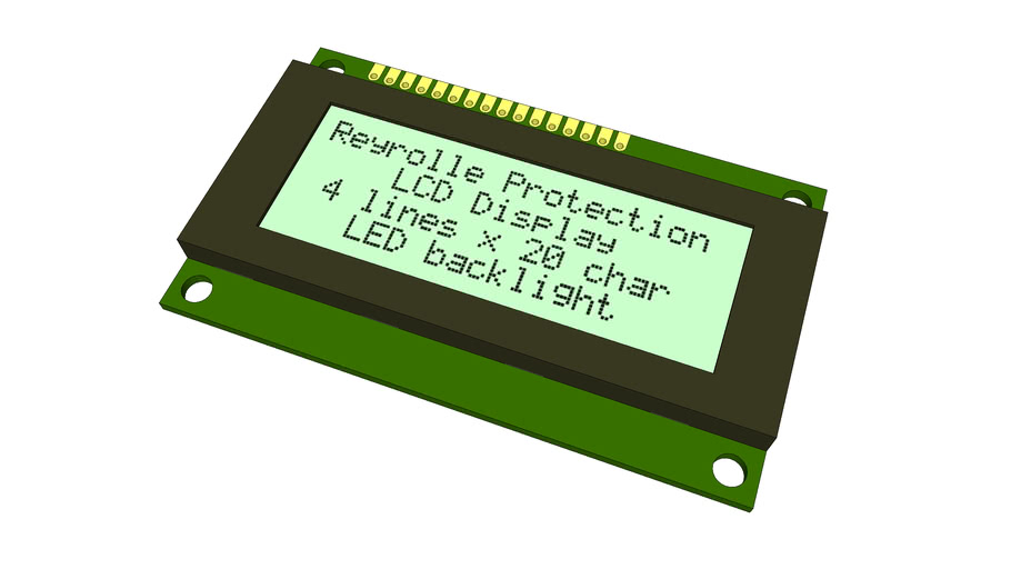 LCD 4 lines x 20 character | 3D Warehouse