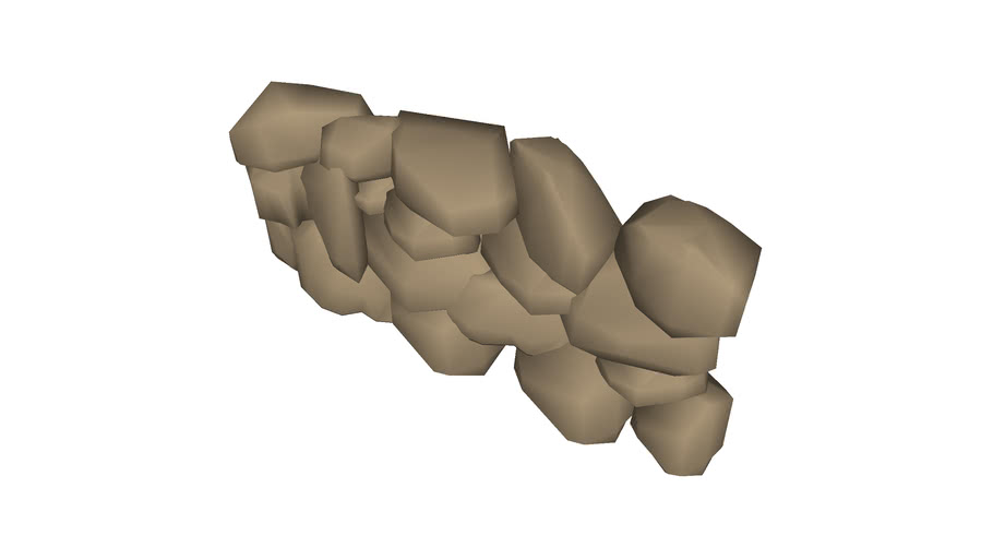 stacked rock wall | 3D Warehouse