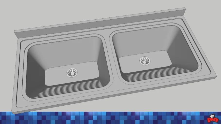 Tanque para Lavar Roupas Tramontina - Tanque Duplo de Apoio 2C 27L+27L ...