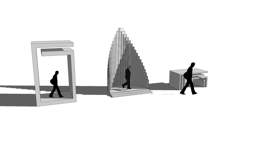 ARCH1101-Experiment 3-Sketchup Model (2 Elevators and Dining Table ...