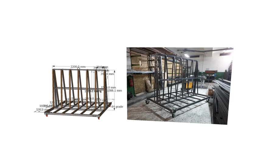 Base support with wheels | 3D Warehouse