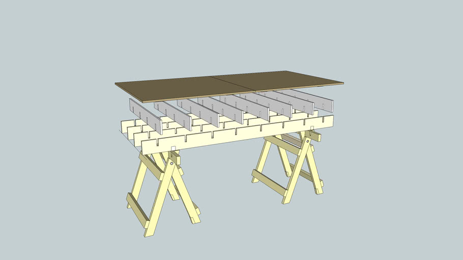 Work/Cutting Table Exploded | 3D Warehouse