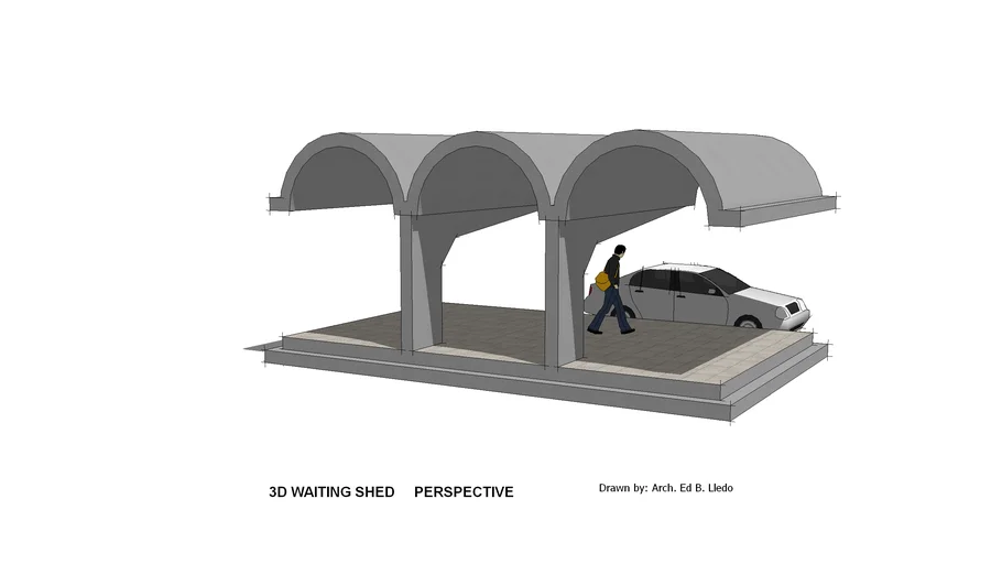 A Waiting Shed By Arch.Ed B. Lledo,Baguio City,Philippines | 3D Warehouse