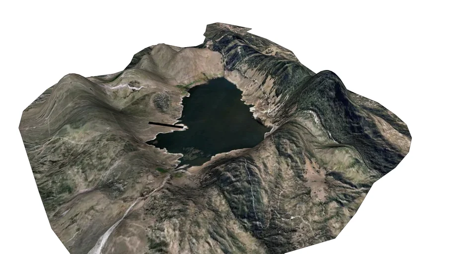 Stunning fully textured island with lake | 3D Warehouse